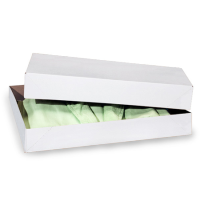 Gloss White Apparel Boxes - Claws Custom Boxes