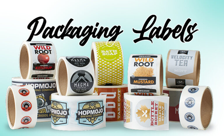 Print Custom Packaging Labels Stickers | Claws Custom Boxes