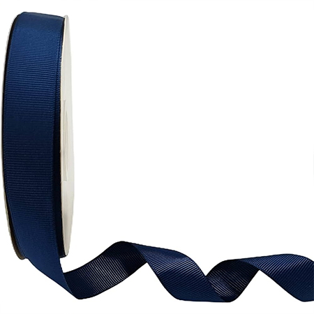 Custom Navy Blue Grosgrain Ribbon Wholesale